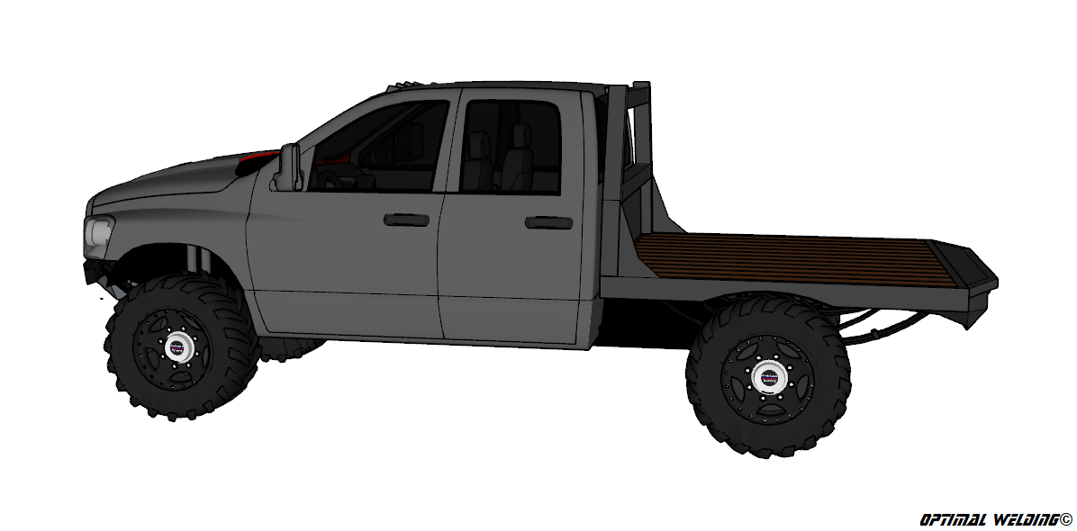 03-14 DODGE SHORT BOX SRW FLATBED DECK PLANS — Optimal Industries